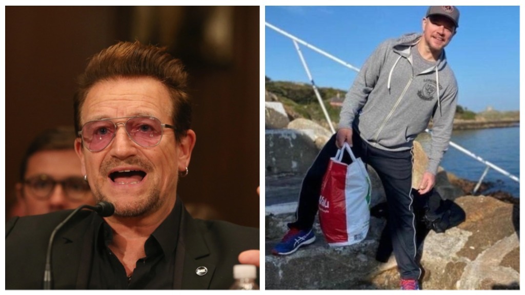 Bono jokes Matt Damon is staying in Ireland to avoid ‘the madness that ...