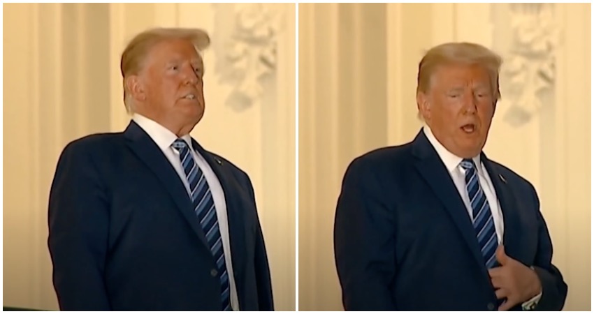 WATCH: Video appears to show Donald Trump struggling to breathe during ...